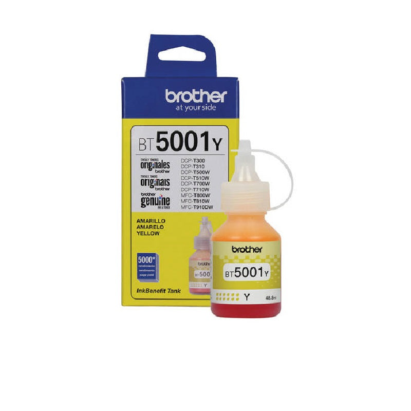 Tinta Brother BT 5001 YELLOW – Papel Y Mas